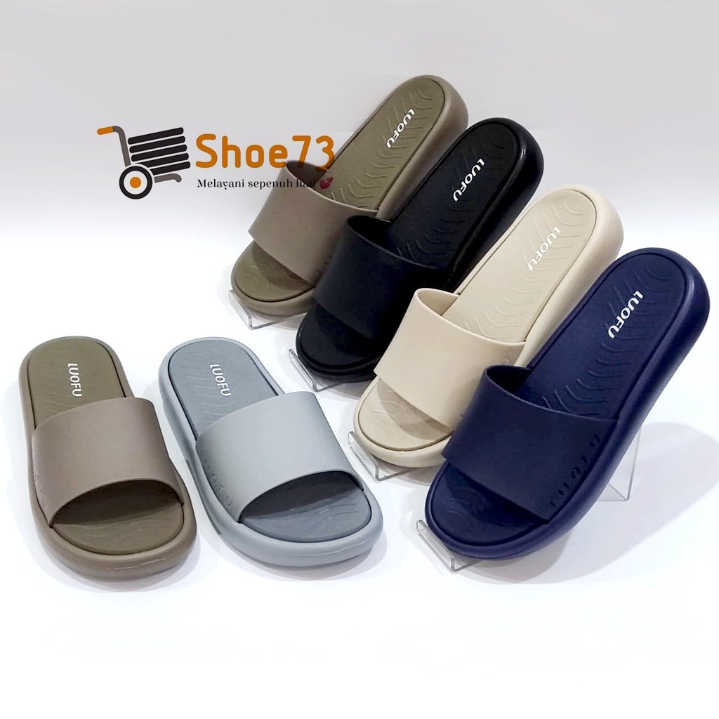 Jual LUOFU E 7208 KP5W SIZE 36-40 | Sandal selop jelly wanita | Sendal ...