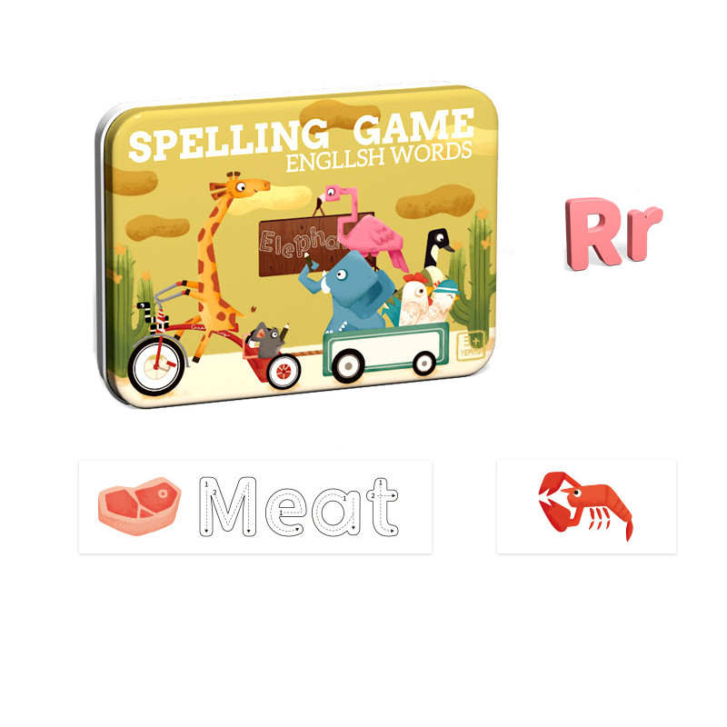 Jual Spelling Games for Kids Alphabet Puzzle Game Toy Set Develops ...