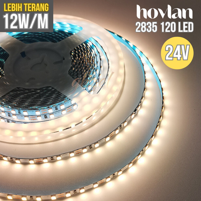 Jual Led Strip 2835 24V 120 Mata Rapat Lampu Pita Interior 12w 3528 Flexible | Shopee Indonesia