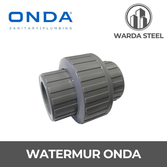 Jual Watermur 1" PVC ONDA Polos - Union Socket Water Mur Moor Moer 1 ...