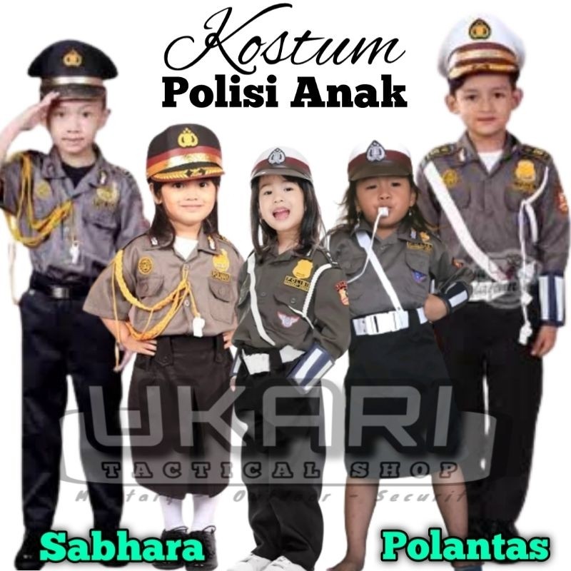 Jual GT65R Bisa GO-JEK baju polisi anak polantas sabhara pocil seragam ...