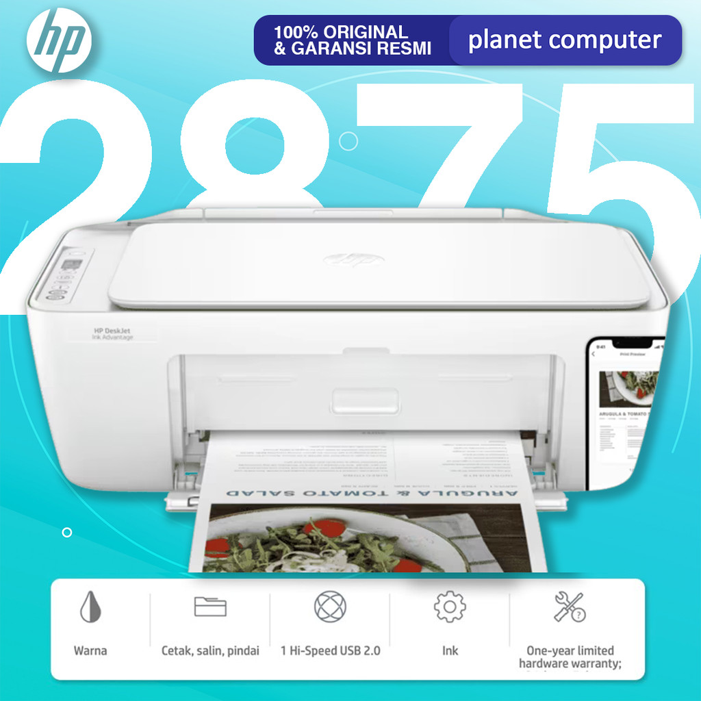 Jual Printer HP 2875 Ink Advantage Deskjet Wireless All In One ...