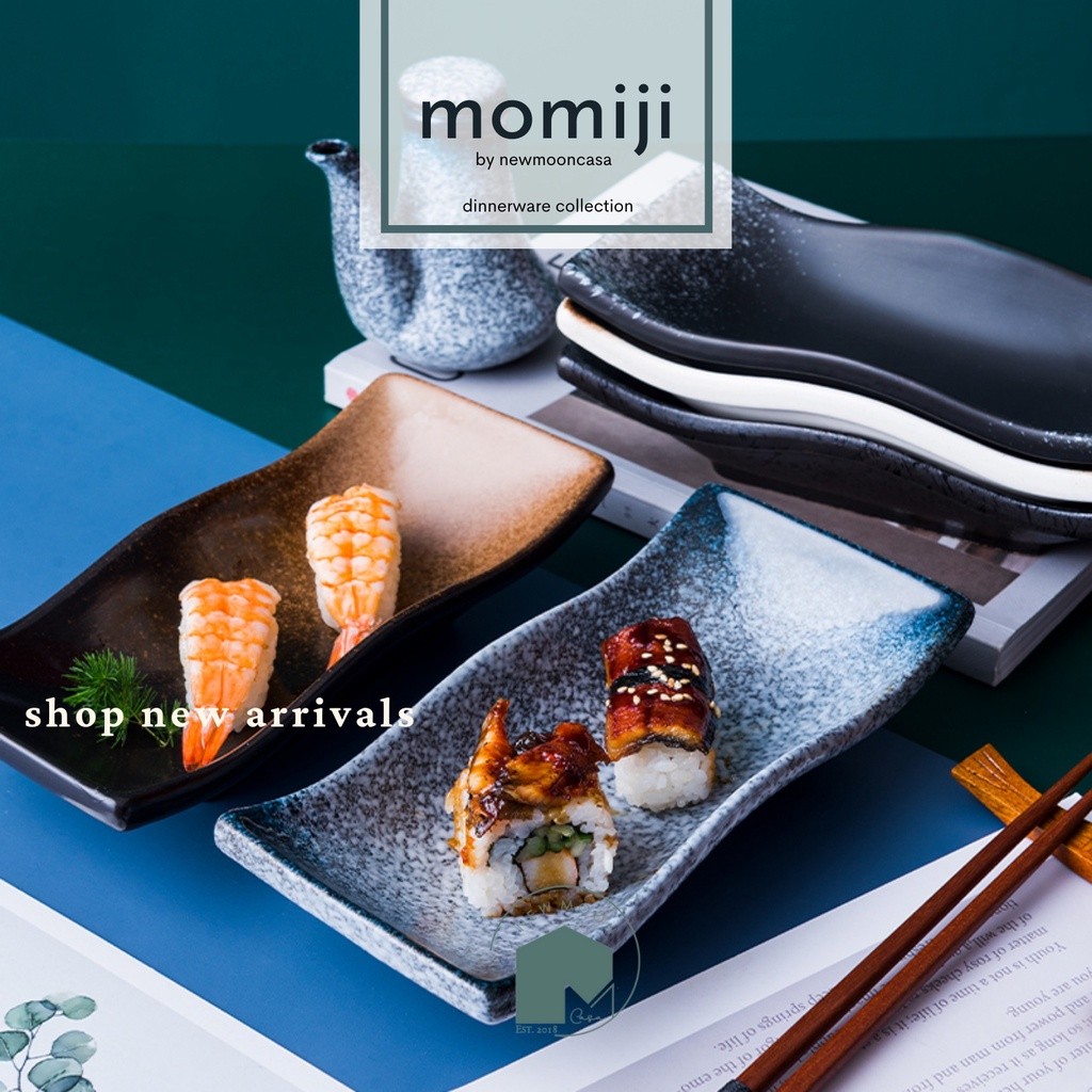 Jual MOMIJI PLATE - Japanese ceramic plate piring sushi jepang keramik ...