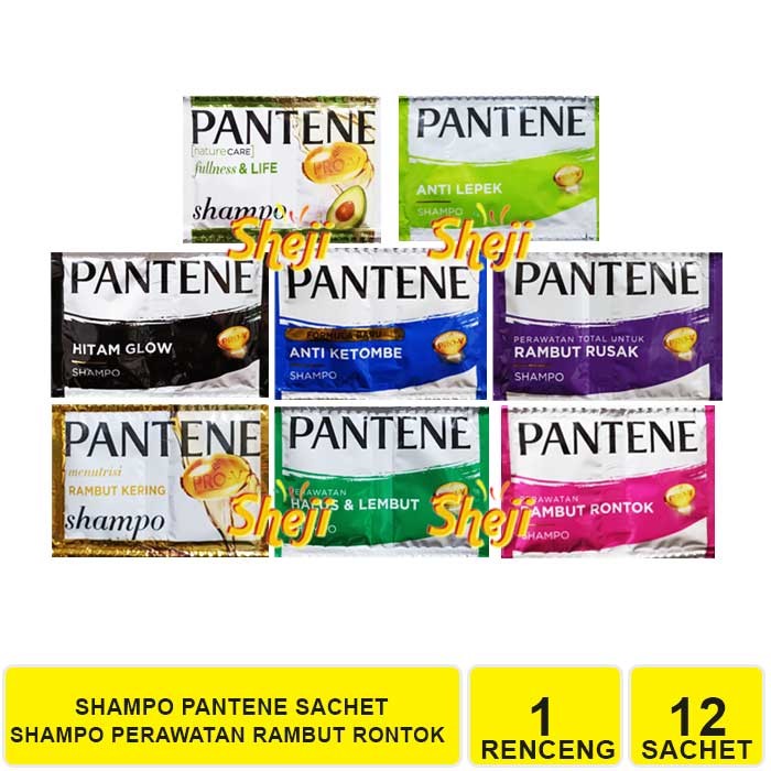 Jual SHAMPO PANTENE SACHET 1 RENCENG ISI 12 SACHET (ST6) | Shopee Indonesia