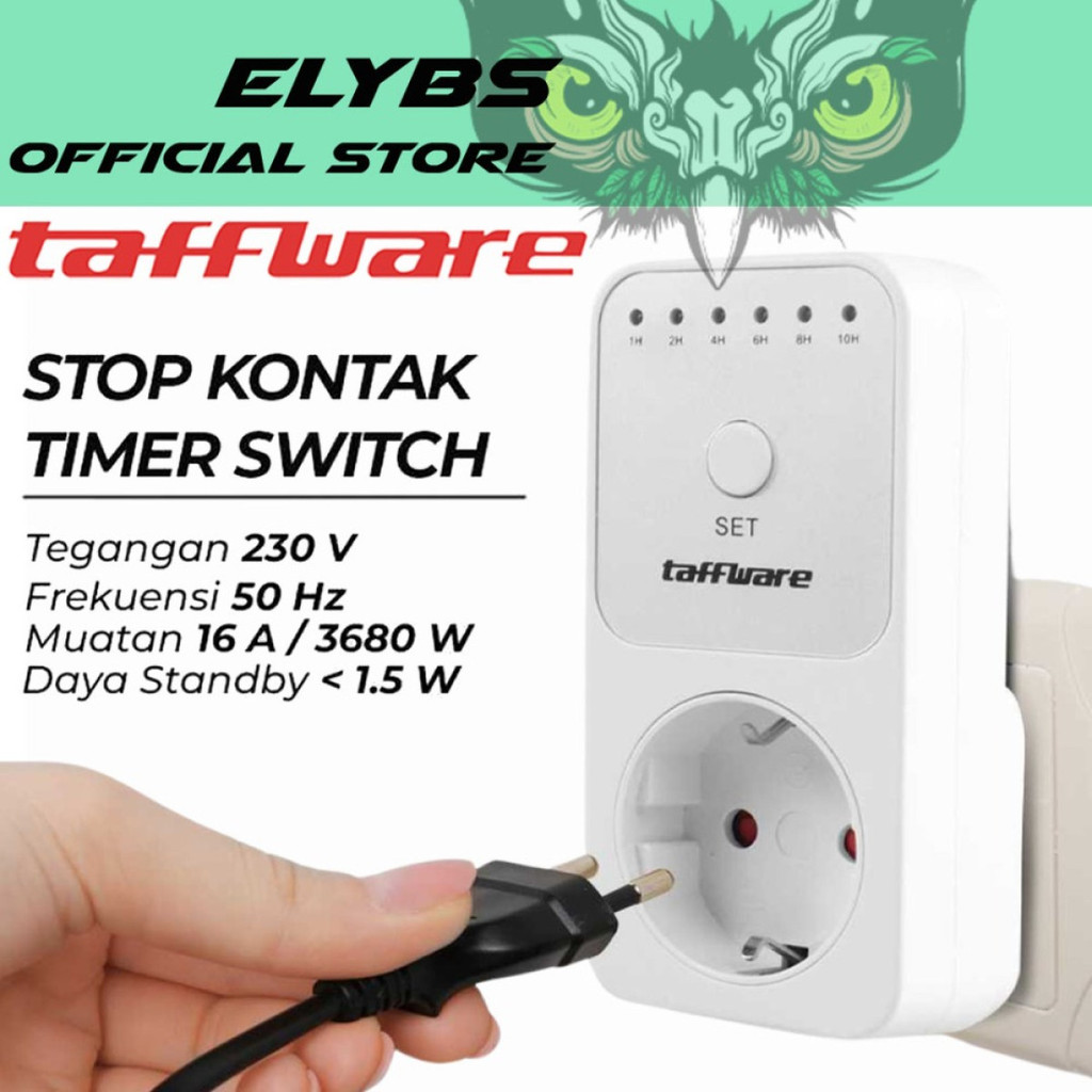 Jual Stop Kontak Programmable Timer Switch Atur Waktu Otomatis 1-10 Jam | Shopee Indonesia