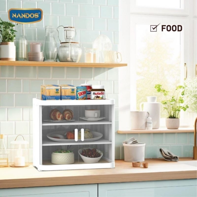 Jual Rak Plastik Naiba Nandos /Rak Food Cabinet Bistro/ Food Container ...