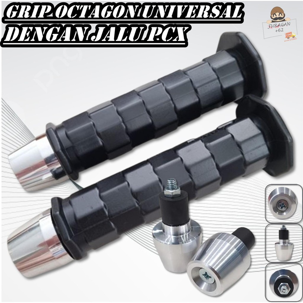 Jual HANDFAT OCTAGON JALU STANG HANDGRIP GRIP MOTOR UNIVERSAL BEAT ...