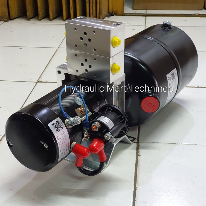 Jual VIBO 5690-01 mini powerpack hydraulic DC24volt + 2manifold 3HP ...