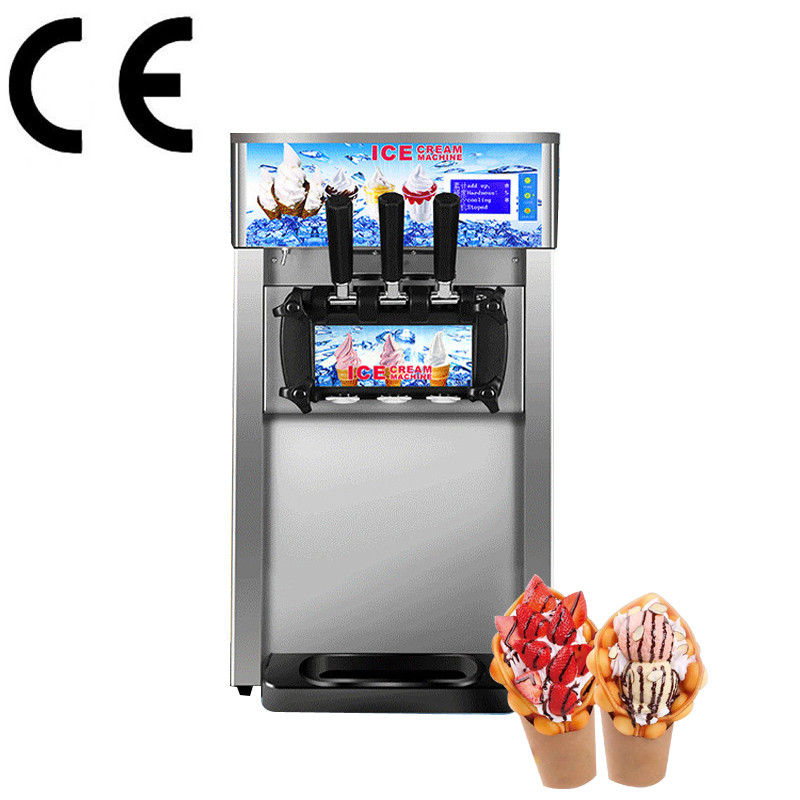 Jual Ice Cream Machine Small Desktop Commercial Three-Head Automatic ...