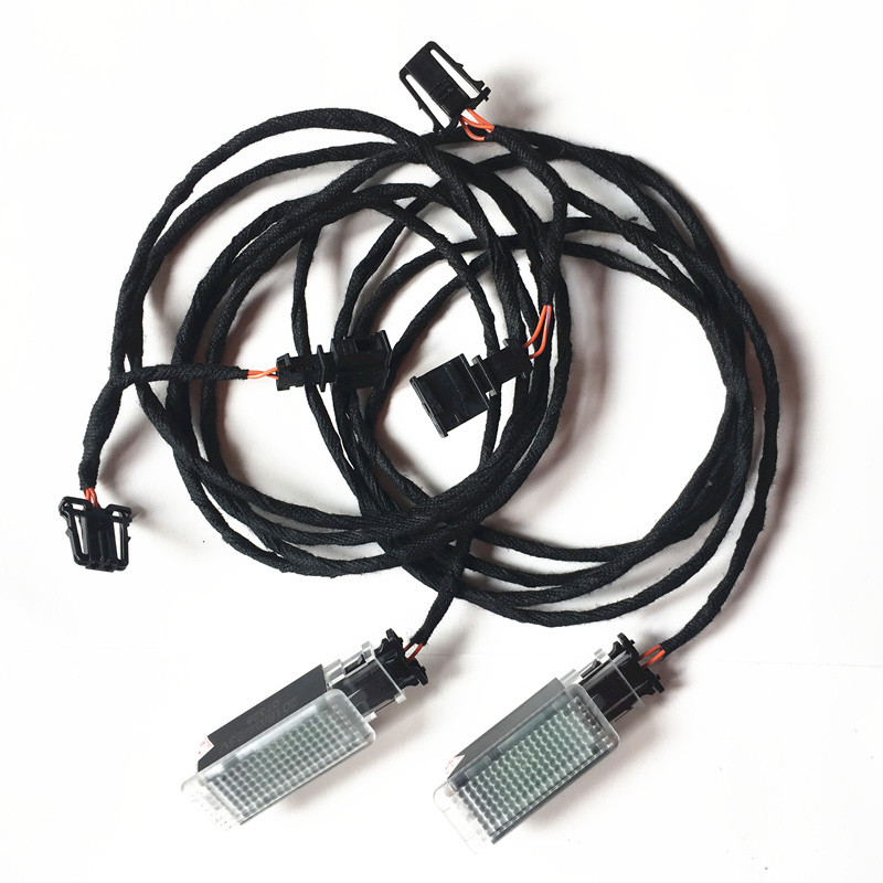 Jual Car LED Footwell Light foot lights Cable Wiring harness For VW ...
