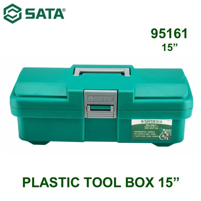 Jual TOOL BOX PERKAKAS PLASTIK 95161 - PLASTIC TOOL BOX 15 INCH SATA ...