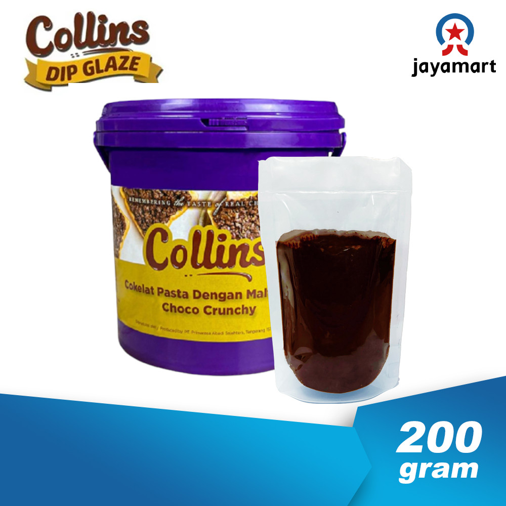Jual Collins Choco Crunchy Repack 200 gr Topping Cokelat Pasta Malt ...