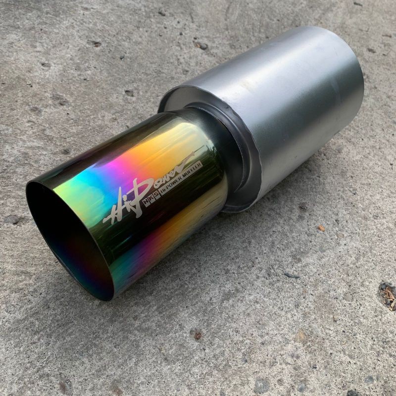 Jual HKS hi power rainbow Muffler exhaust for car Universal sound bass ...