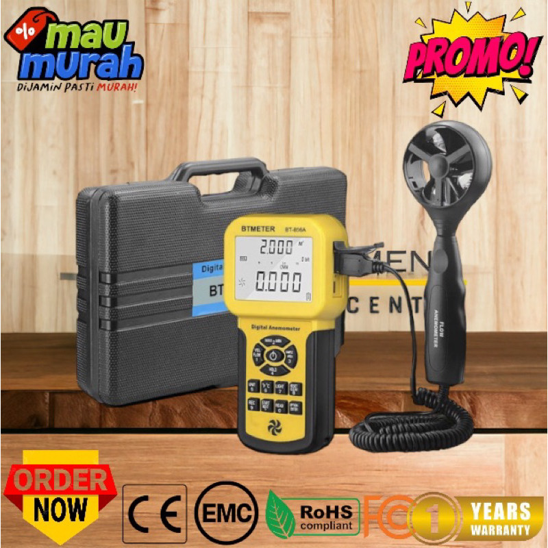 Jual Anemometer HOLDPEAK HP856A Data Logger Velocity Air Flow Wind ...