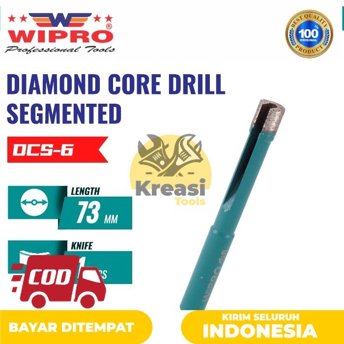 Jual Kreasi Tools | Wipro Holesaw Mata Bor Lubang Keramik Granit Marmer DCS-06, DCS-08, DCS-10 ...