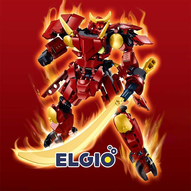 Jual GUNAD Sluban Bricks Robot Kai Samurai Exosuit Warrior Red Gold ...