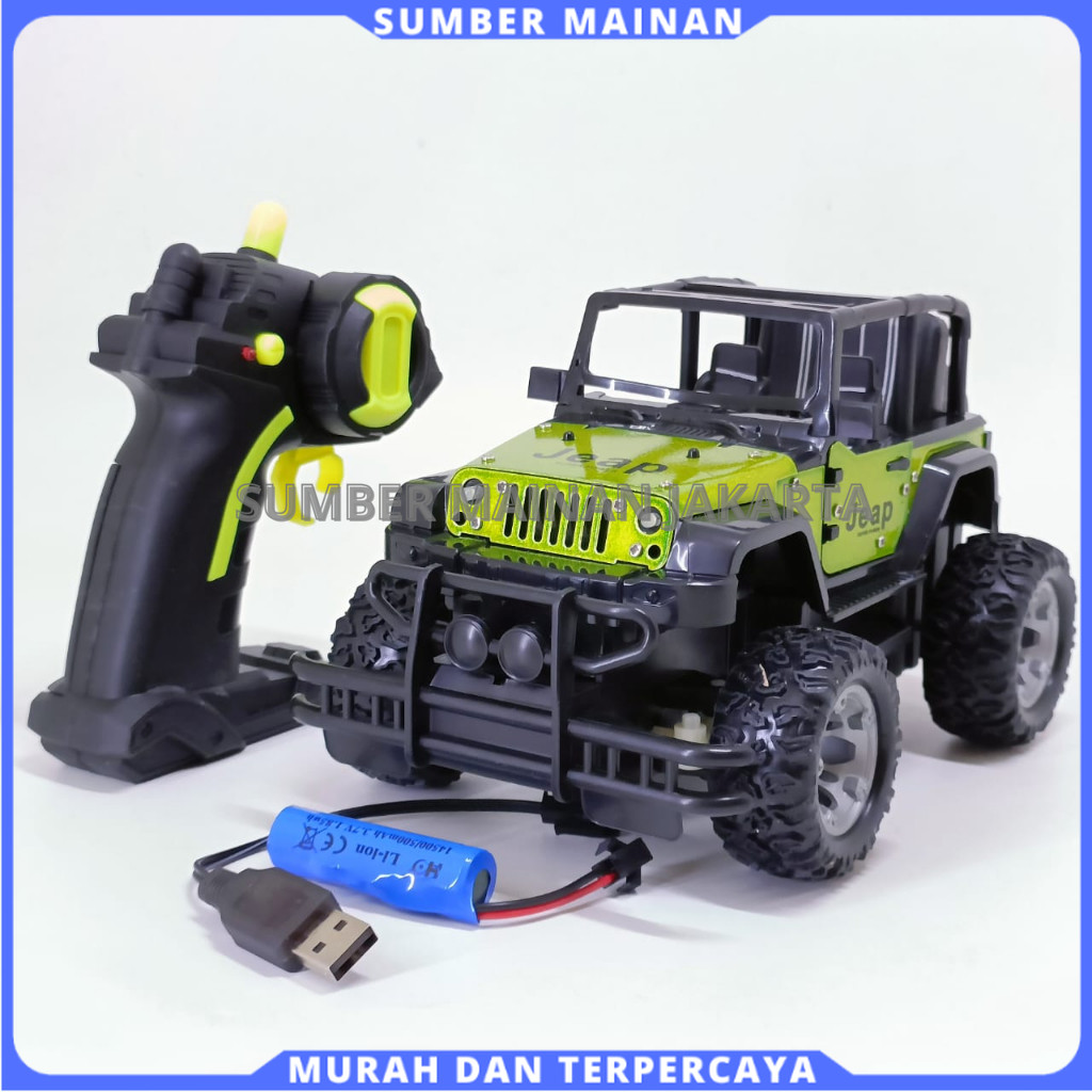 Jual Mobil Remote Control RC Jeep Offroad Rechargeable Mainan Anak 2WD ...