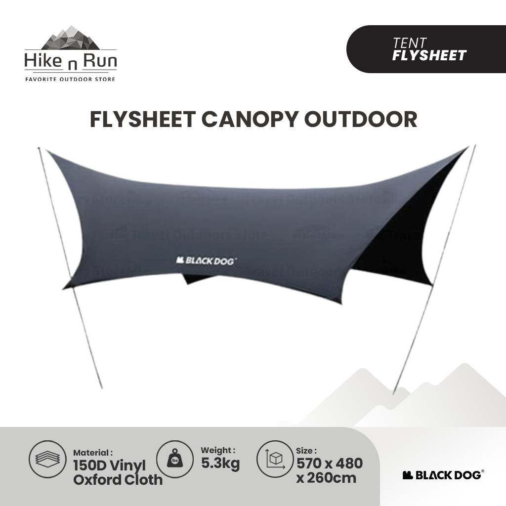 Jual Tenda Kanopi Camping Besar Blackdog CBD2450WS025 BD-TM003 Flysheet ...