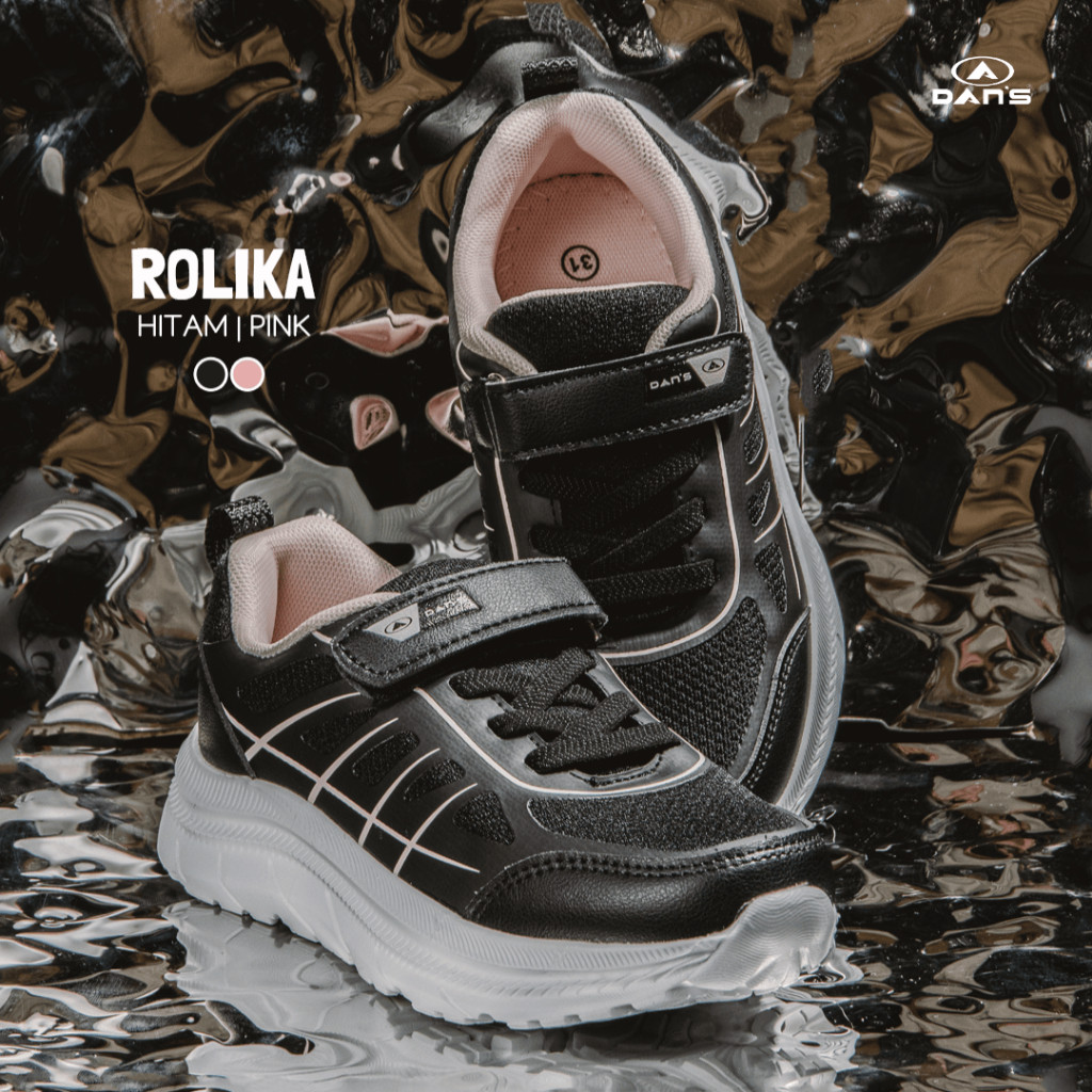 Jual DANS - Sepatu Anak Perempuan - Rolika (TK) | Sneakers Berwarna Sporty & Stylish | Sol Empuk ...