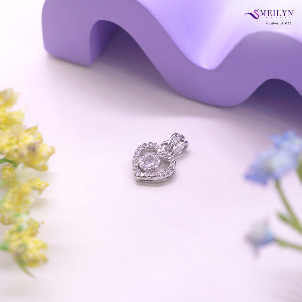 Jual MEILYN Liontin Wanita Kasual Motif Bandul Love Pendant Hati Lapis ...