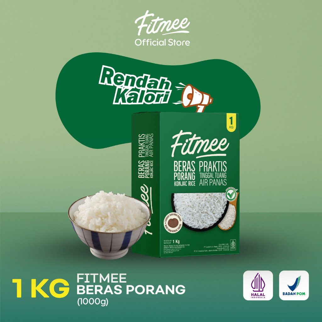 Jual Fitmee Beras Porang Gluten Free 1 Kg - Shirataki / Konjac Rice ...