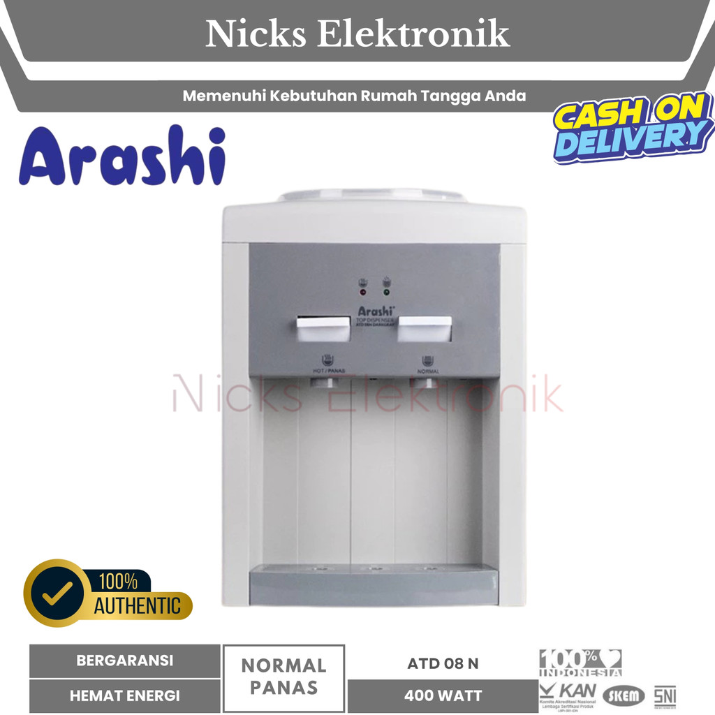 Jual [COD] ARASHI DISPENSER TABUNG STAINLESS STEEL ANTI KARAT 2 IN 1 ATD 08N / ATD 07N (NORMAL ...