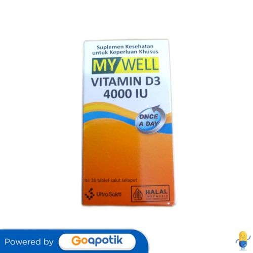 Jual Mywell Vitamin D3 4000 Iu Botol 20 Tablet | Shopee Indonesia