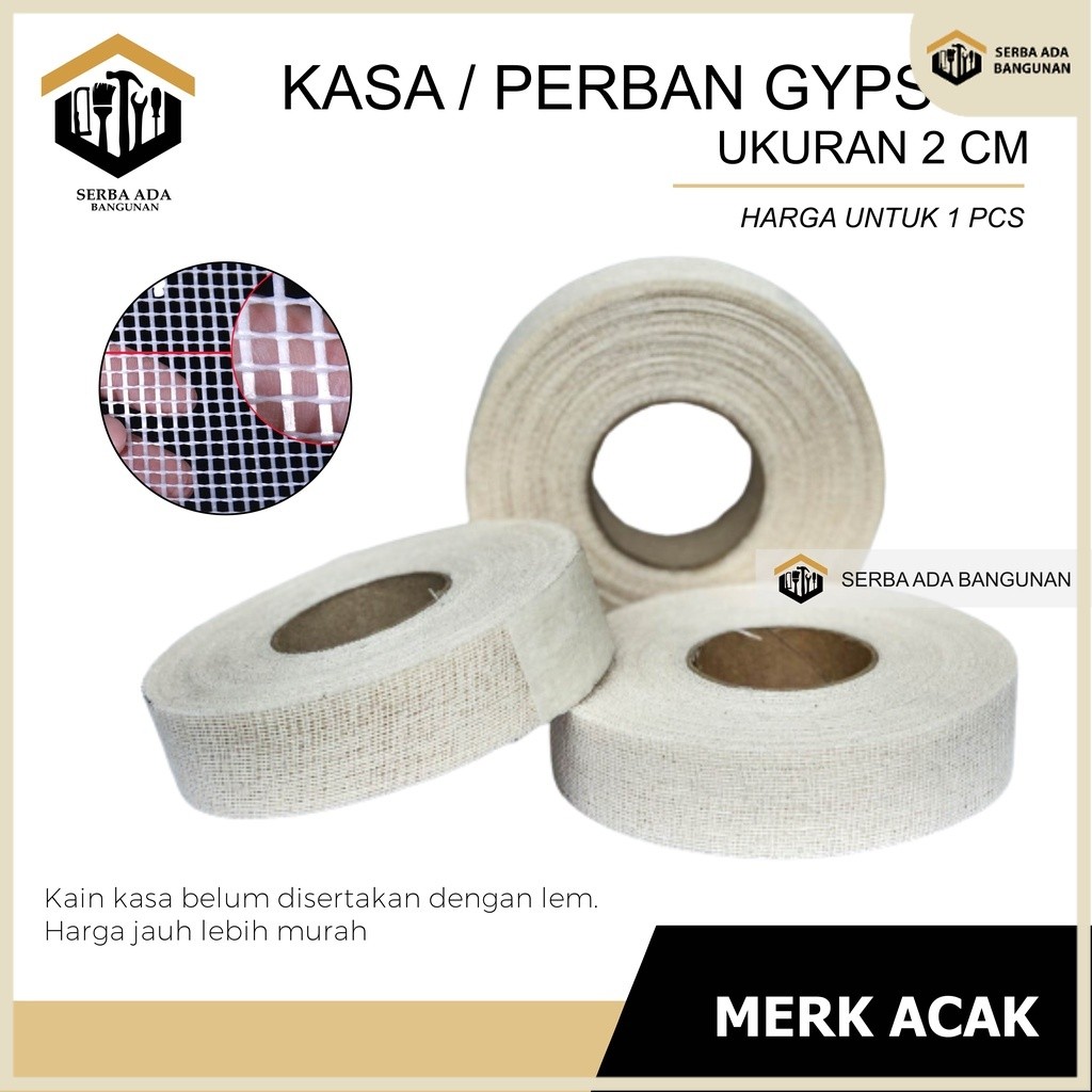 Jual SAB Kain Gipsum / Kasa Gipsum Gypsum / Lakban Gipsum Tanpa Lem ...