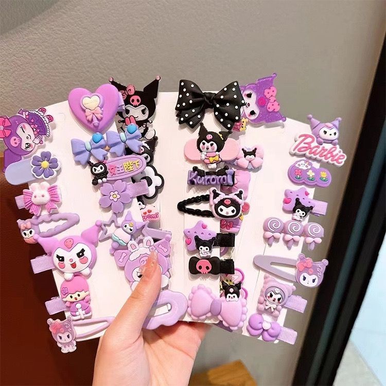 Jual jepit karet karakter 14 pcs jepit kuromi jepit sanrio fashion ...