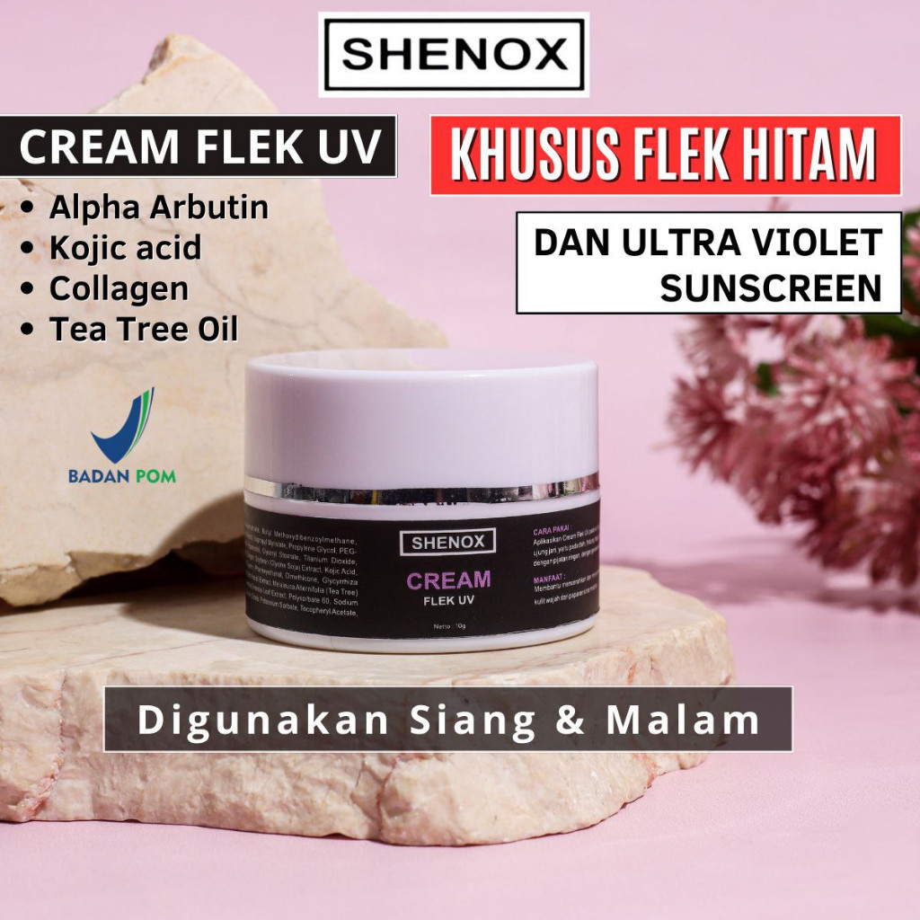 Jual Krim Penghilang Flek Hitam Tebal Shenox Skincare Darkspot Treatment Cream UV Flek BPOM ...