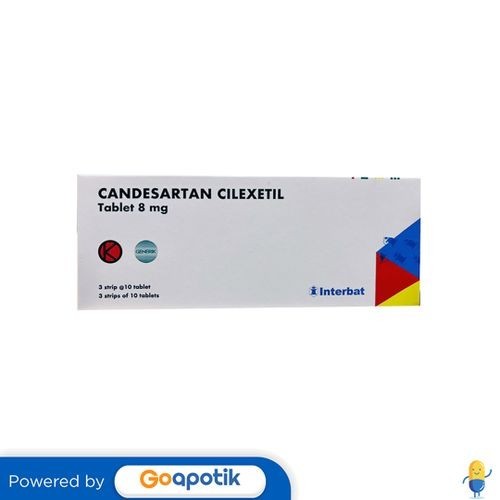 Jual Candesartan Cilexetil Interbat 8 Mg Box 30 Tablet | Shopee Indonesia