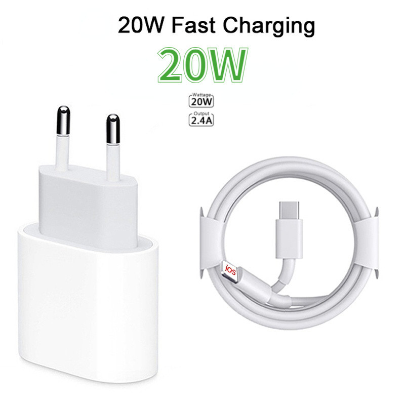 Jual Charger Adaptor Iph USB C To Lightning PD 20W Kepala Charger Fast ...
