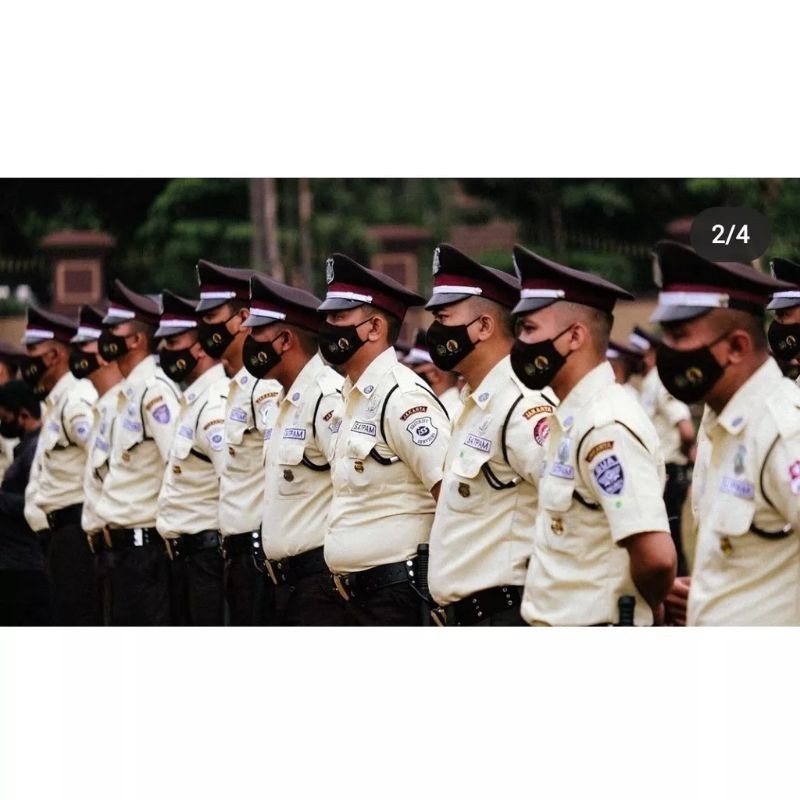 Jual Seragam PDH Security krem/Stelan Seragam Satpam PDH Terbaru 2023 ...