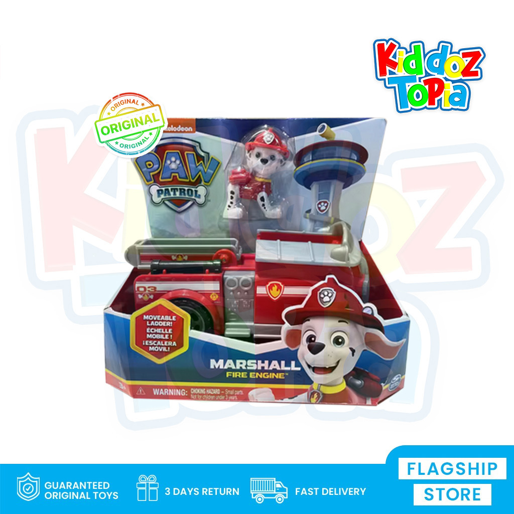 Jual Paw Patrol Basic Marshall Fire Engine Moveable Ladder | Shopee ...