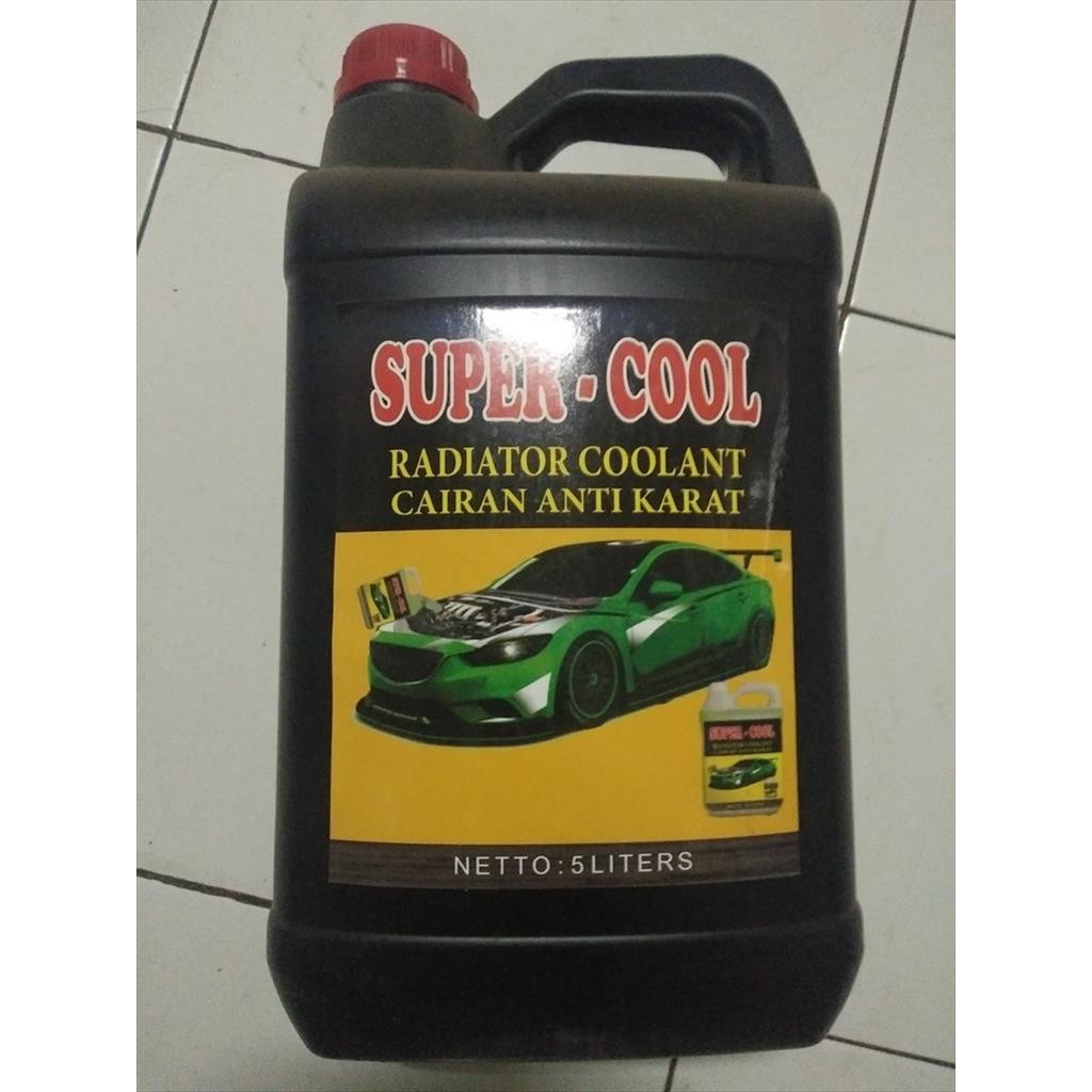 Jual Air Radiator Coolant Warna Merah Super Cool 5 Liter Galon | Shopee ...