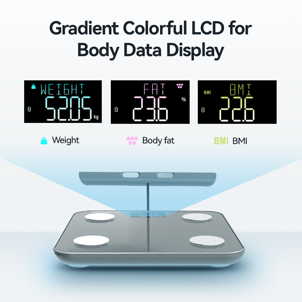 Jual Gym Fitness Scale Smart Body Fat Scale Professional 8 Electrode ...