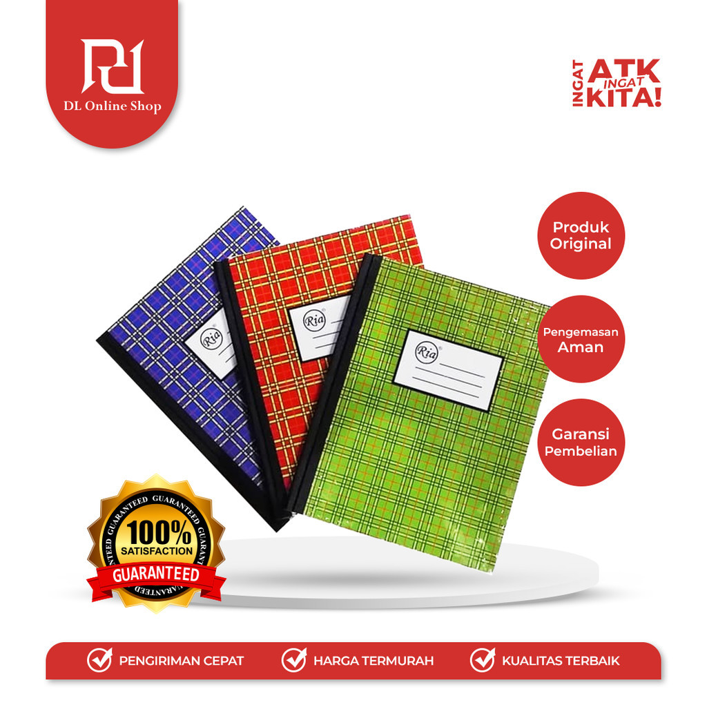 Jual RIA BUKU KWARTO 100LEMBAR (1BUKU) | Shopee Indonesia