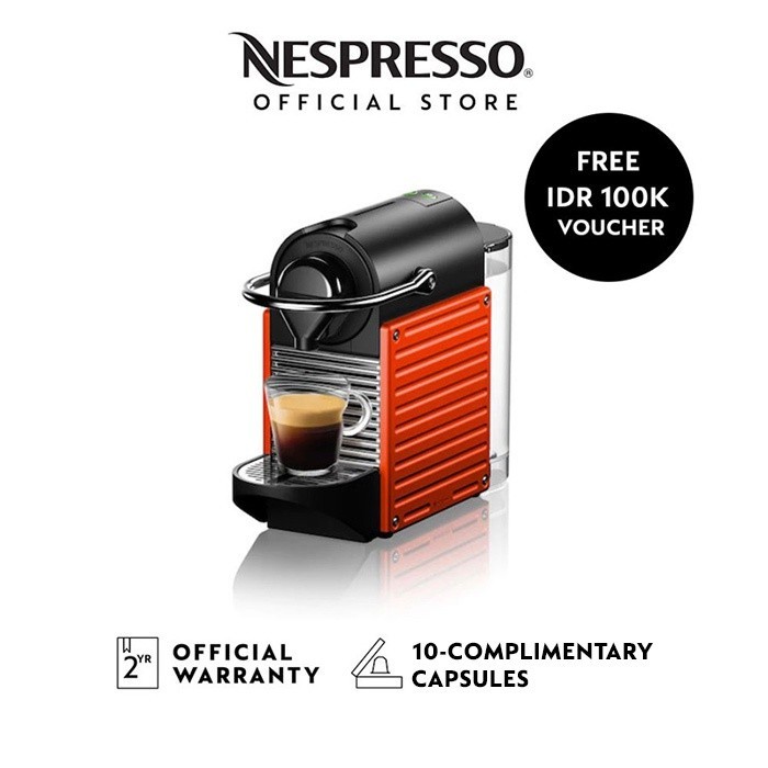 Jual NESPRESSO Pixie Coffee Machine, Red (Mesin Kopi) | Shopee Indonesia