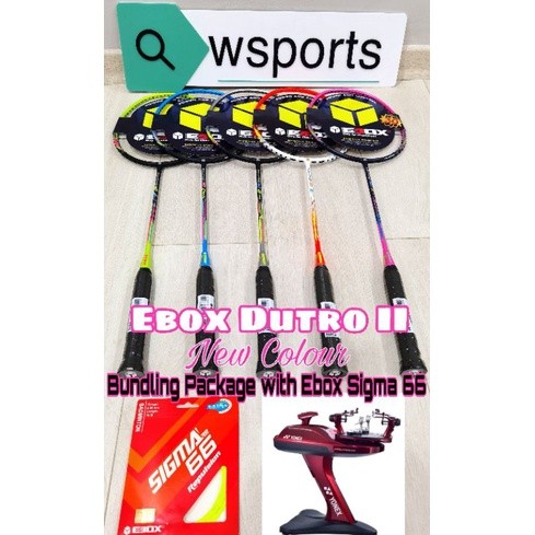 Jual SD44RT Raket Badminton Ebox DUTRO 30 ASTRO 26 II 2 Original ...