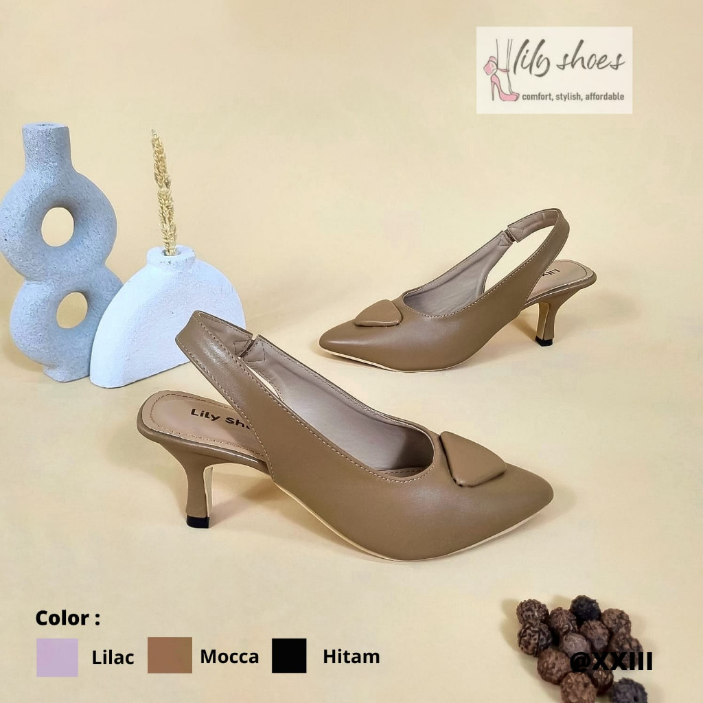 Jual LILY SHOES - Irene High Heels Variasi Wanita Real Pict Casual ...