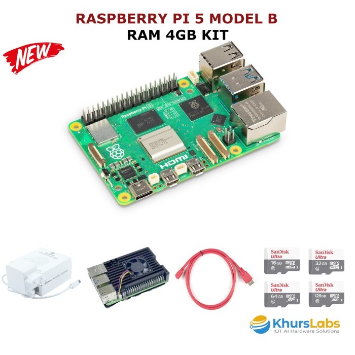 Jual Raspberry Pi 5 Model B RAM 4GB Made In UK - PI 5 ONLY | Shopee ...