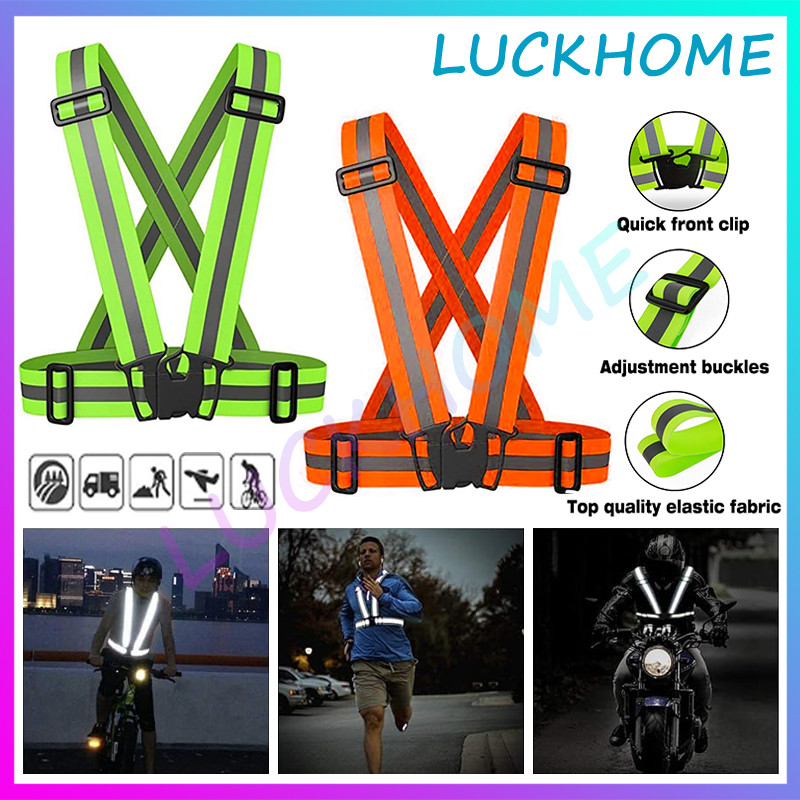 Jual Rompi Kain Karet Elastis Reflektif V Safety Vest Elastic ...