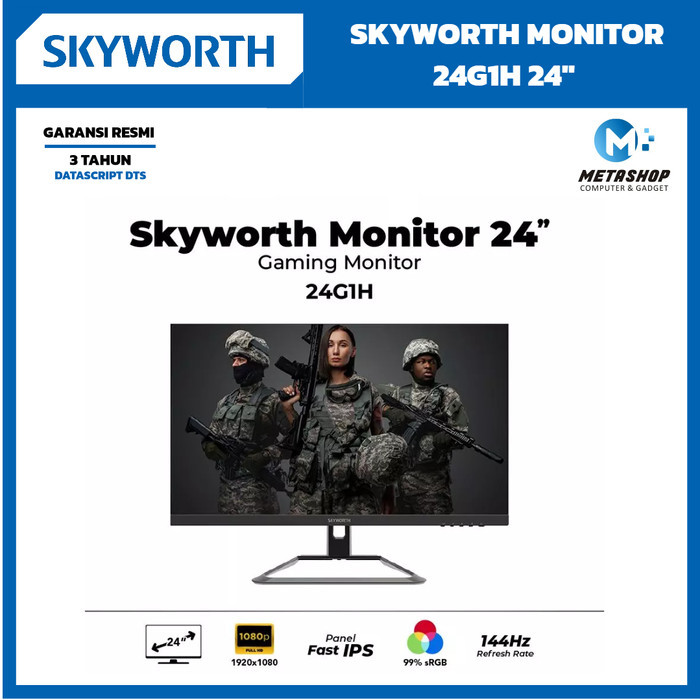 Jual SKYWORTH Monitor Gaming LED 24G1H 24" Fast IPS 1080p FHD 144Hz ...