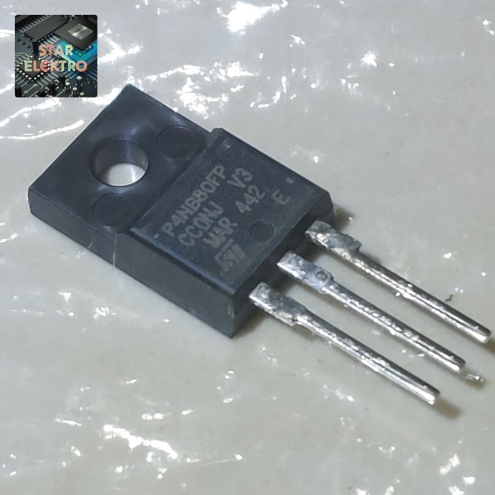 Jual P4NB80FP To-220f STP4NB80FP Powermesh Mosfet ST P4NB80 2.5A 800V 45W N-Channel Transistor ...