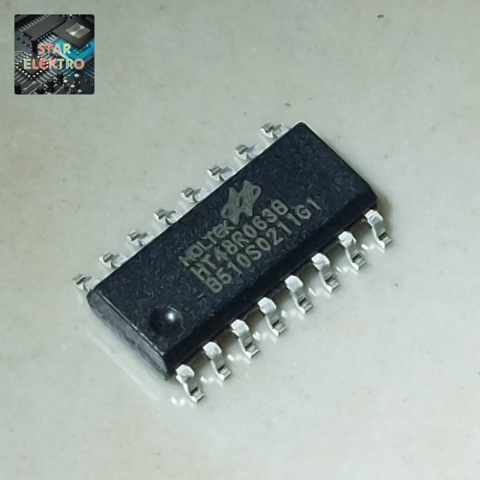 Jual HT48R063B Sop-16 SMD HT48R063 IC Enhanced I/O 8-Bit OTP MCU Holtek HT 48R063 48R063B ...