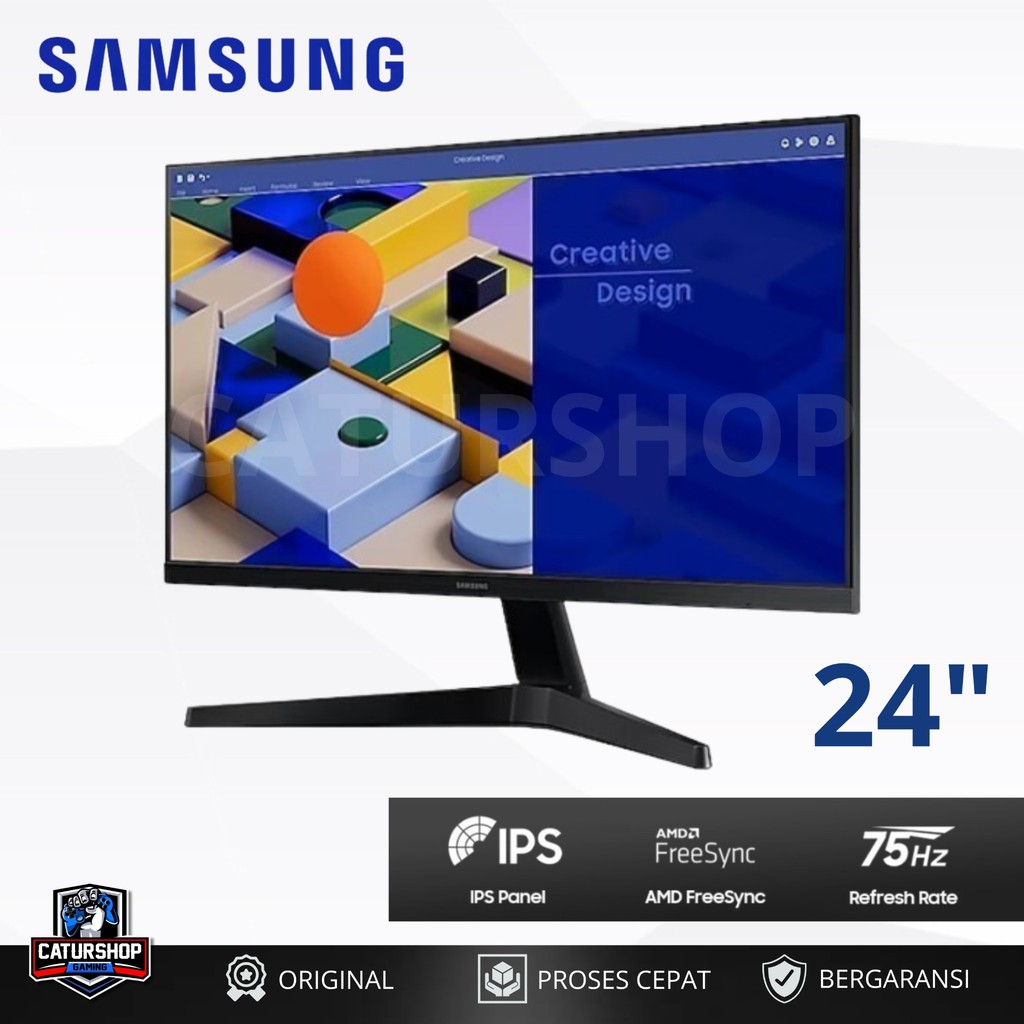 Jual Monitor Samsung LED IPS S24C310/ LS24C310 - 75Hz Full HD 24" Inch ...