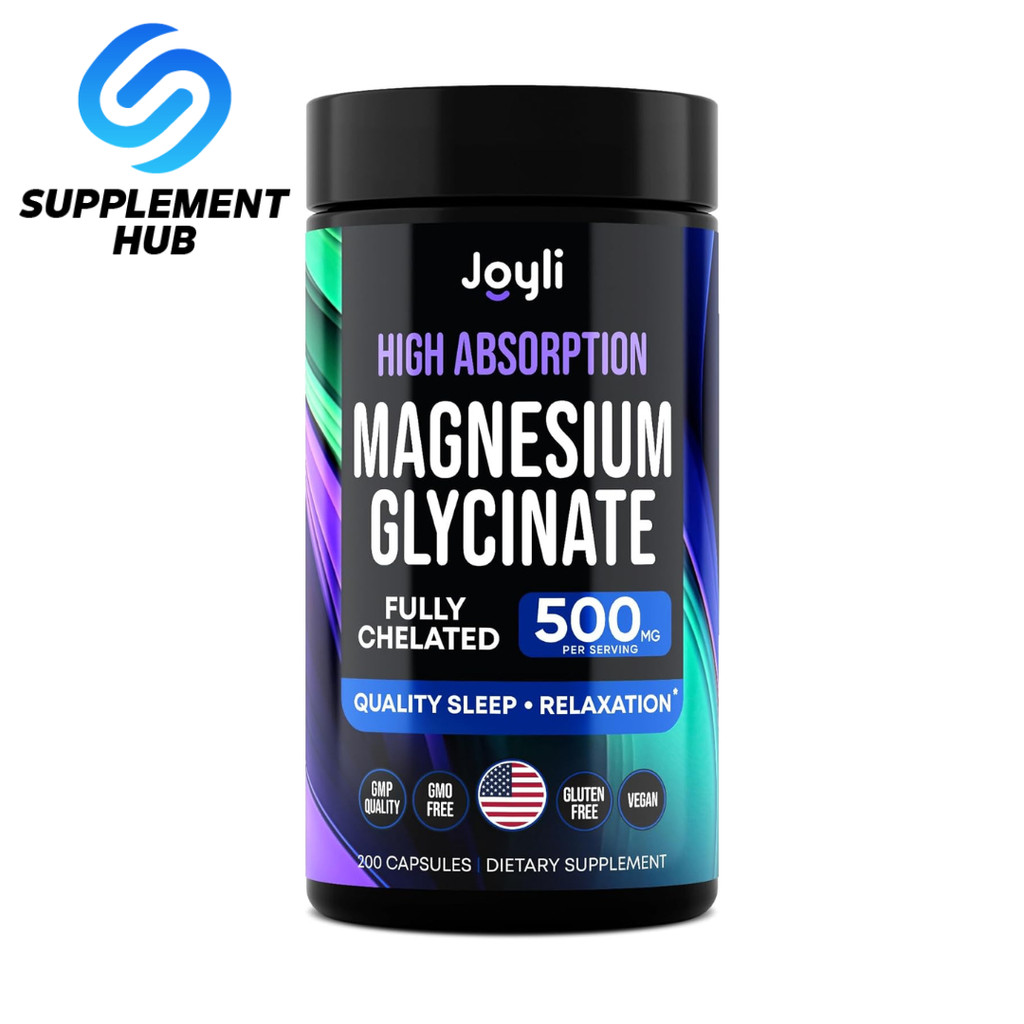 Jual Joyli Magnesium Glycinate 500MG 200 Vegan Capsules - Magnesium for ...