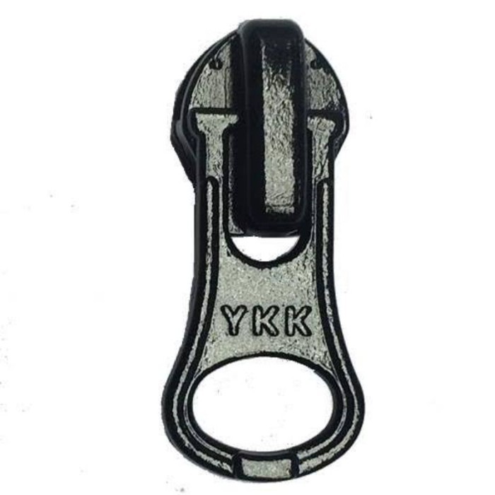 Jual Kepala Resleting YKK No 5 CN DABLH Large Hole Terbalik Hitam Autolock | Shopee Indonesia