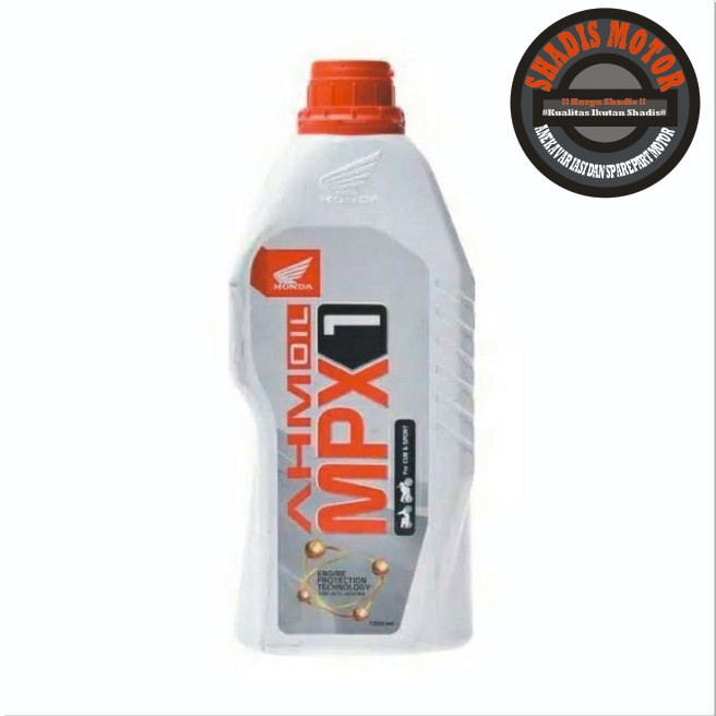 Jual Oli Honda AHM Oil MPX 1 Sae 10W-30 SL JASO MA Kemasan 1000 ML | Shopee Indonesia