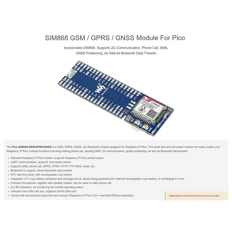 Jual Waveshare GSM GPRS GNSS GPS Bluetooth Module Breakout Shield HAT Starter Kit For Raspi RPI ...